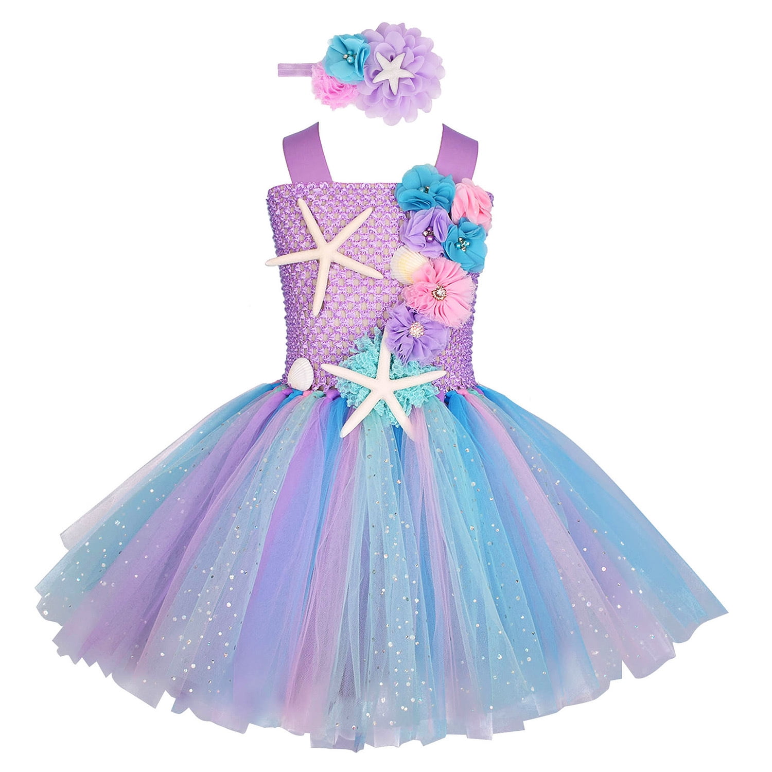 Click here for Ousitaid Mermaid Ariel Dress With Hair Strap Dress... prices