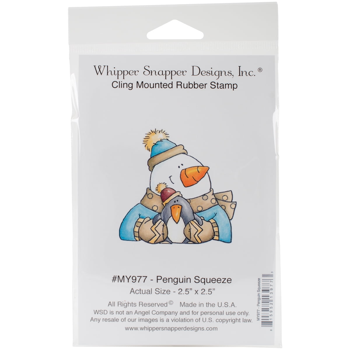 Whipper Snapper Designs MY977 Whipper Snapper Cling Stamp 4"X6 ...