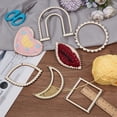 1Box 1 Set Wooden Mini Weaving Looms Knitting & Crochet Tool Lip/Heart ...
