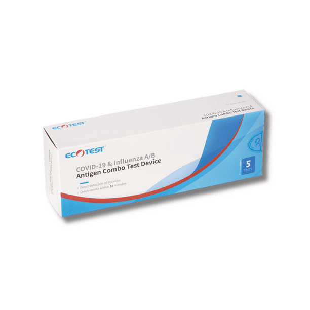 Ecotest (3-IN-ONE Test) COVID-19 & Flu Rapid Antigen Test (Expiry ...
