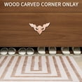 4pcs 8*8cm Wood Carved Corner Onlay Furniture Home Decorations ...