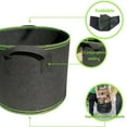 WIFKLSIIPG Durable Grow Bag Reinforced Non Woven Handles Gardening Pot ...
