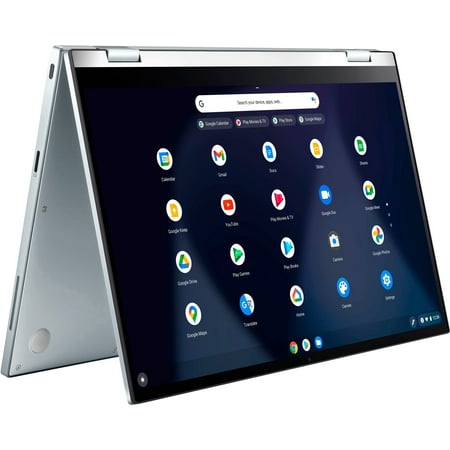 ASUS - 2-in-1 14" Touchscreen Chromebook Intel 8GB 64GB Silver Chrome ...