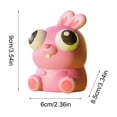 3.5" Cute Big Eyes Bear Squishy Toys, Squeeze Creative Pinch Sensory ...