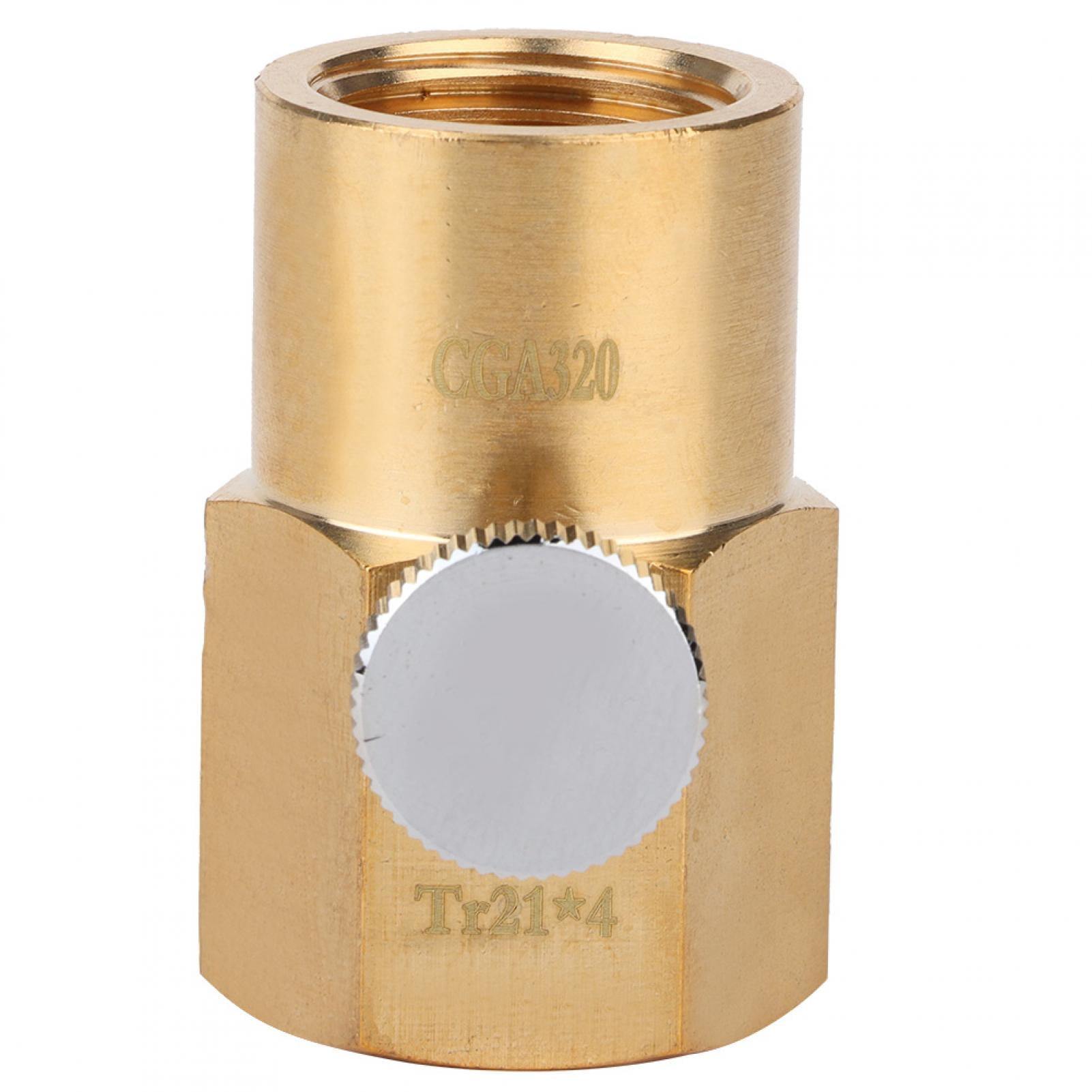Garosa CO2 Fill Adapter,CO2 Adapter,TR21-4 to CGA320 Brass Soda Bottle ...