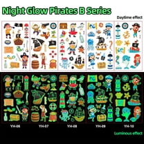 Luminous Tattoos For Kids, Robot Temporary Tattoo Stickers, Glow In The ...
