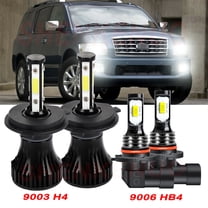 H4 9003 High&Low Beam for Mitsubishi Montero 2001 2002 2003 2004 2005 ...