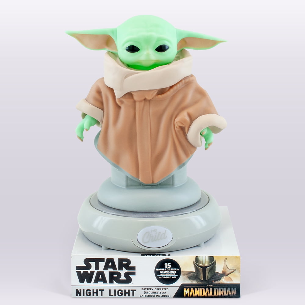 Disney Star Wars, Mandalorian (Baby Yoda), Battery Operated, 3D, LED ...