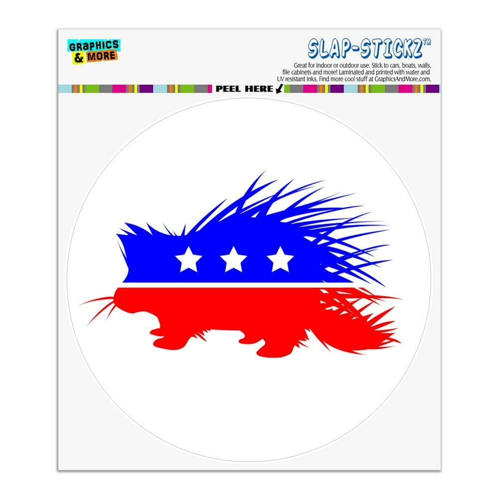 Libertarian Party Porcupine Automotive Car Window Locker Circle Bumper ...