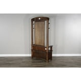 Sunny Designs Santa Fe 78" 4-hook Farmhouse Wood Hall Tree in Dark ...