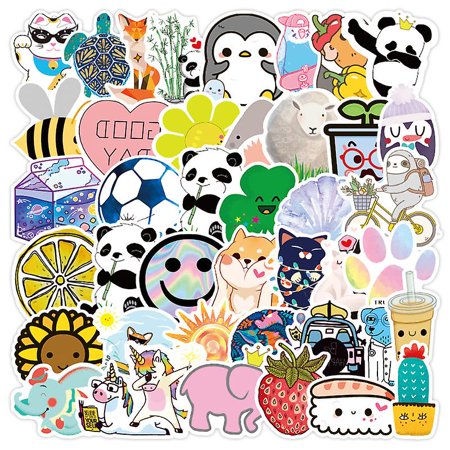 Cute Cartoon Small Fresh Car Stickers Luggage Stickers Waterproof ...