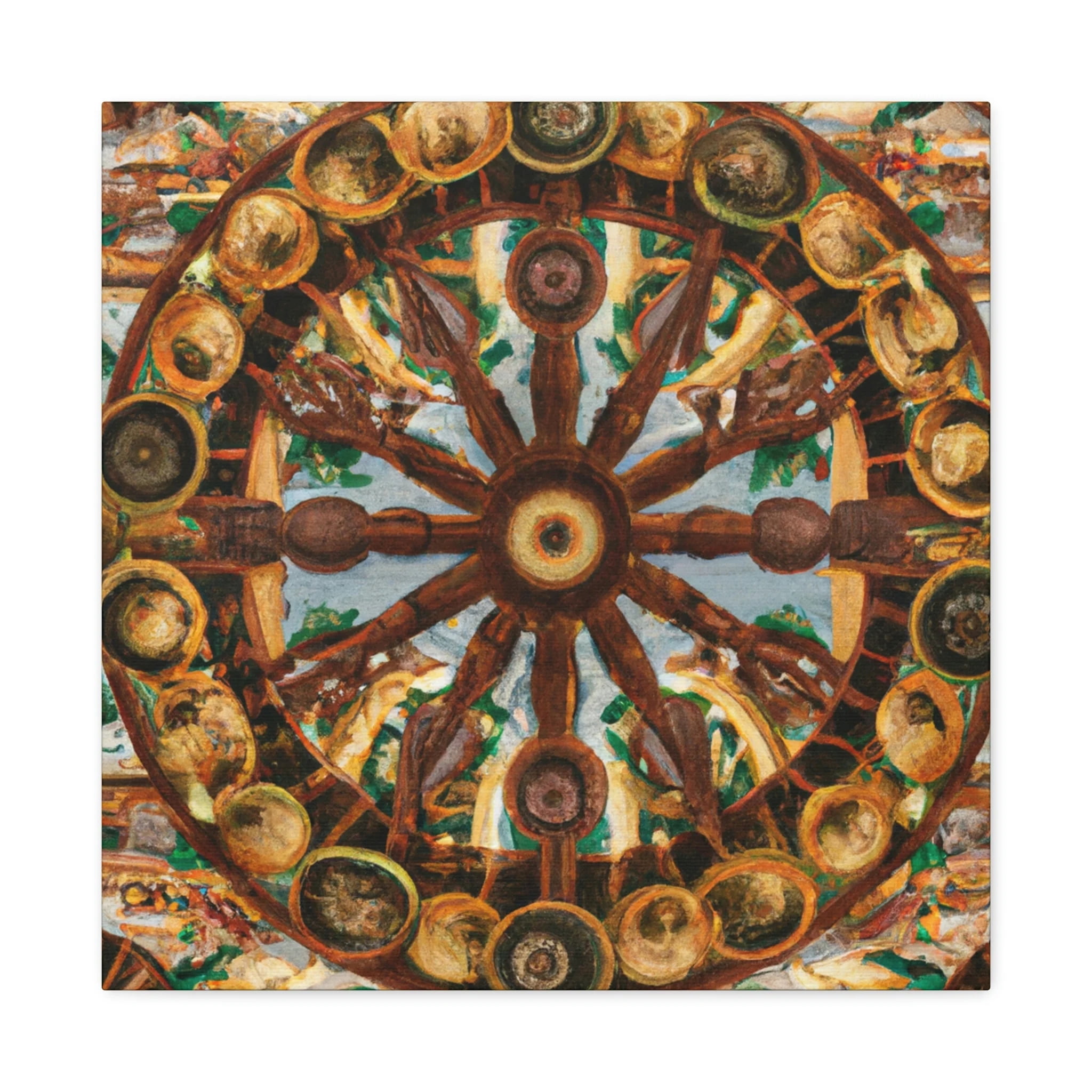 Wheels of Progress Rolling - Canvas - Walmart.com