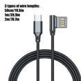 90 Degree Angled Type C Charging Cable Fast Speed Data Transfer Cord ...