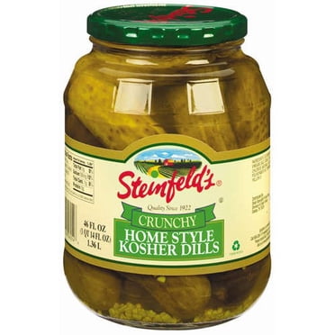 Claussen Kosher Dill Pickle Halves, 32 fl. oz. Jar - Walmart.com