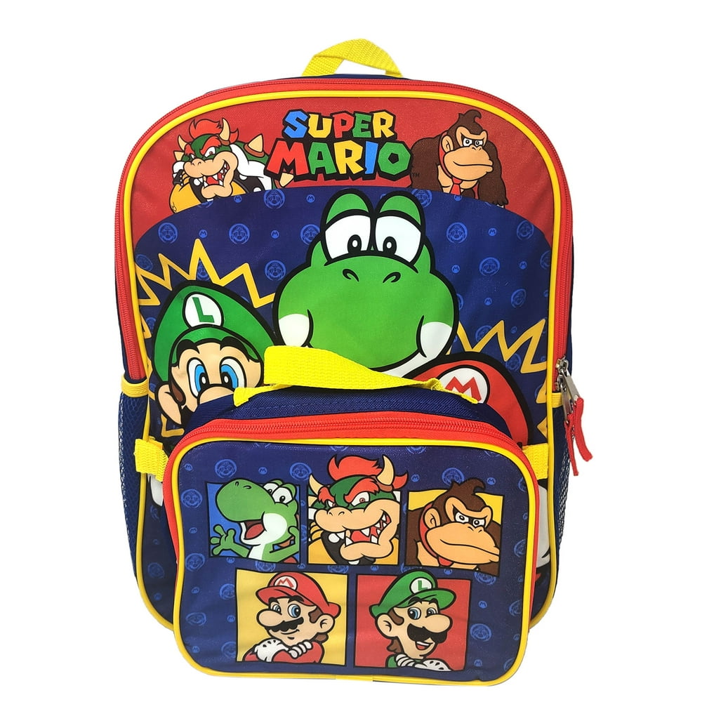 Nintendo - Super Mario Backpack 16" Luigi Nintendo & Detachable ...