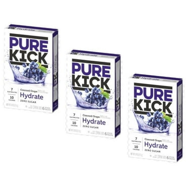 Pure Kick Energy Drink Packets, Jolly Rancher Blue Raspberry Flavor ...