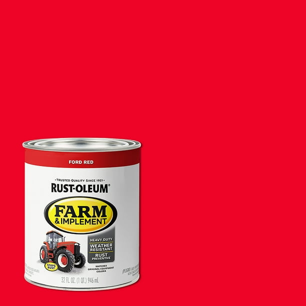 Ford Red , Rust-Oleum Specialty Gloss Farm and Implement Paint- Quart ...