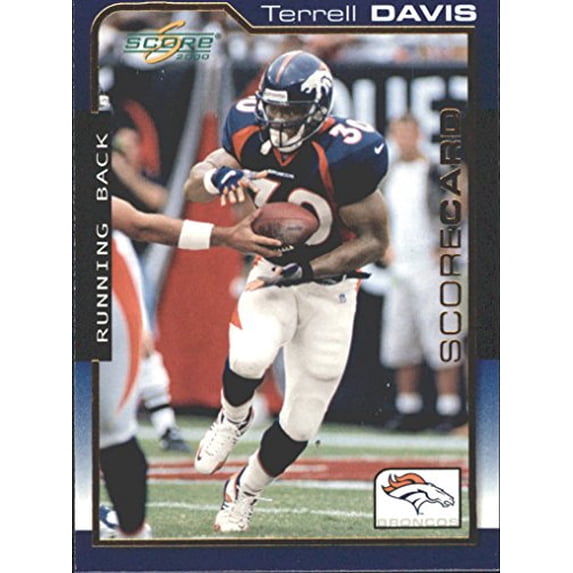 2000 Score Scorecard #58 Terrell Davis /2000 NFL Football Trading Card ...
