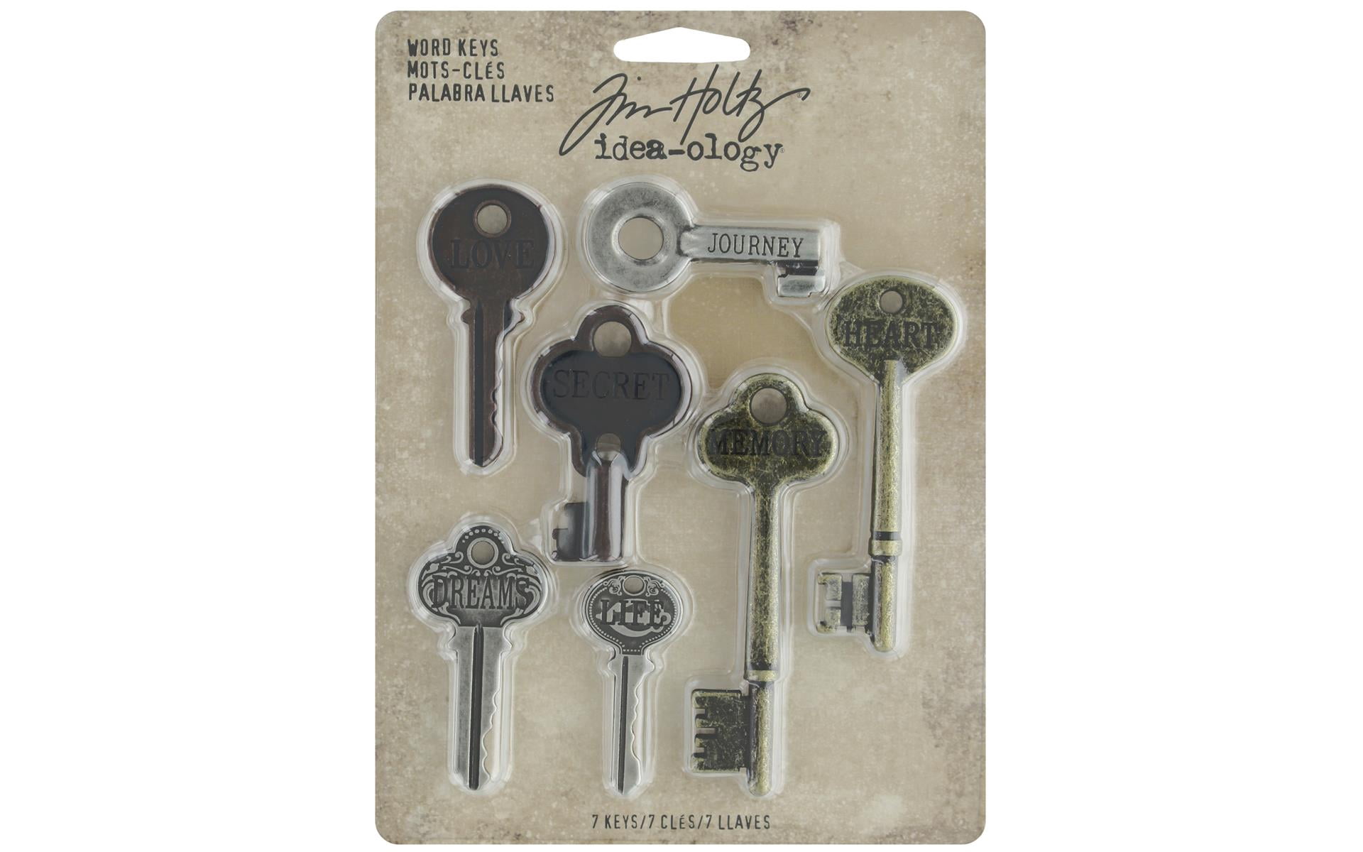 Tim Holtz Idea-ology Word Keys 7pc | Walmart Canada