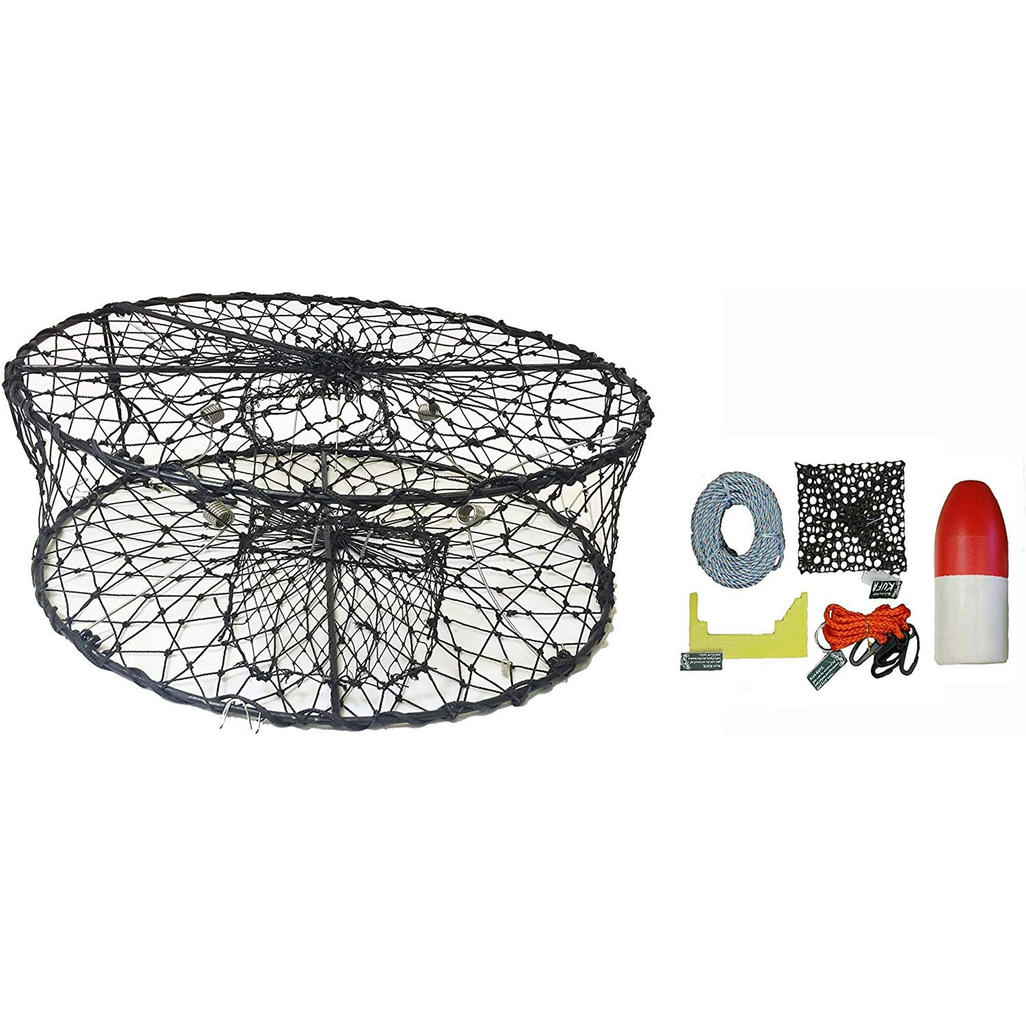 Click here for Kufa Sports Foldable Round Crab Trap With 11 Red/W... prices