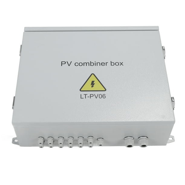 Solar Combiner Box, IP65 Waterproof 6 String Professional Anti Reverse ...