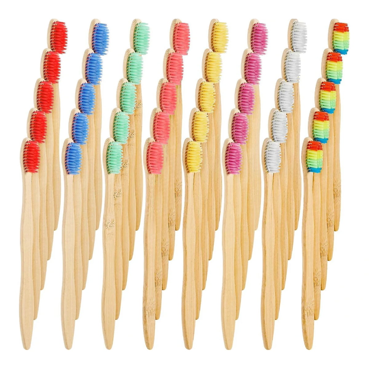 Click here for Mfg2020 Bamboo Toothbrushes (40 Pack) Bpa Free Sof... prices