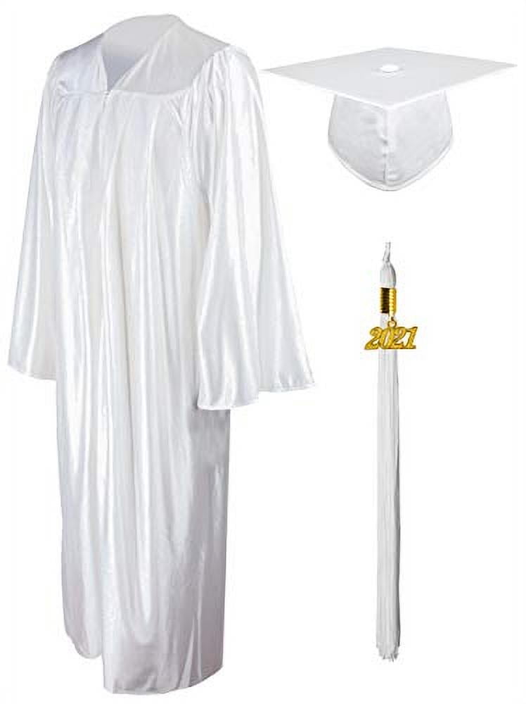 White High School Graduation Gowns Sets