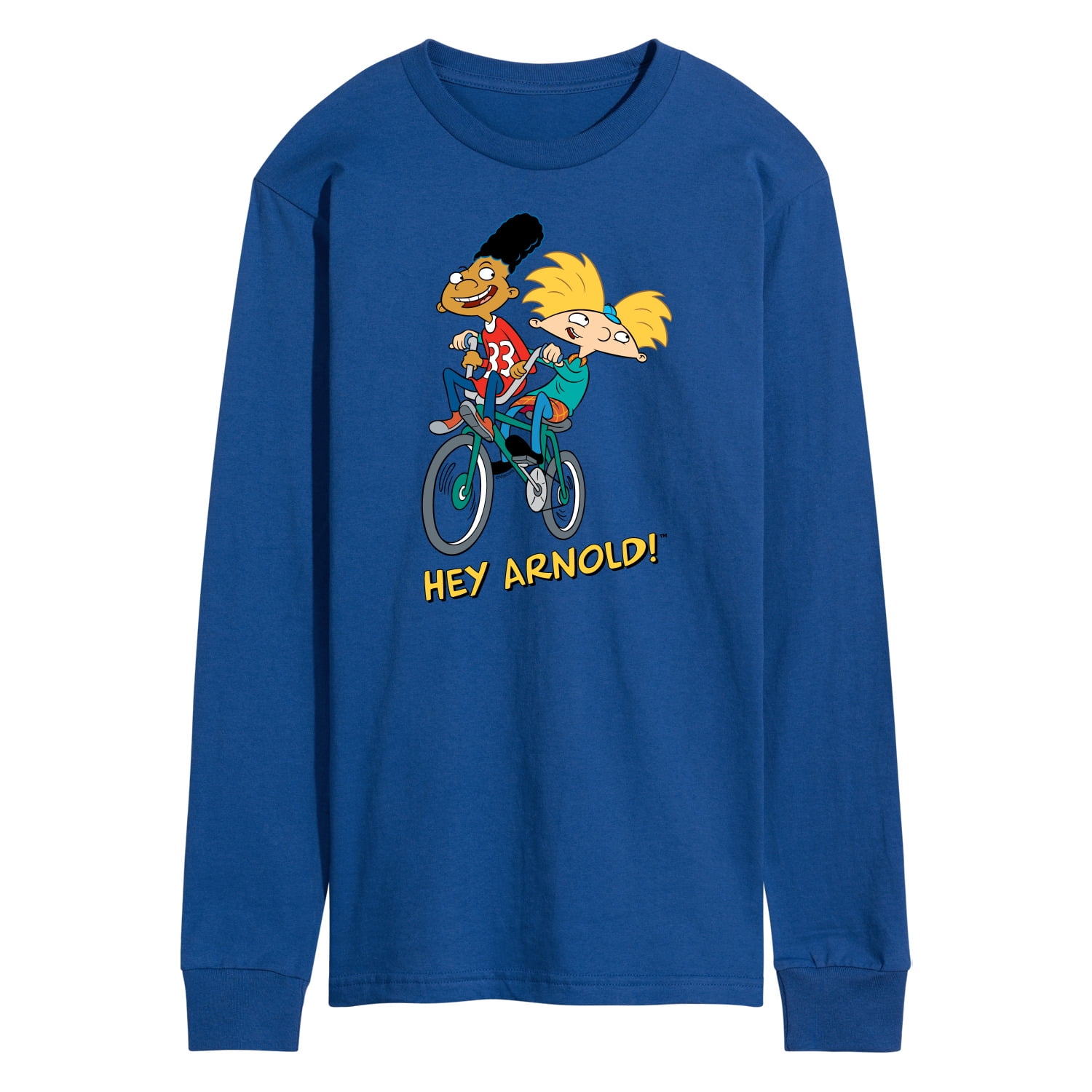 Hey Arnold! - Arnold and Gerold on Bike - Men's Long Sleeve T-Shirt ...