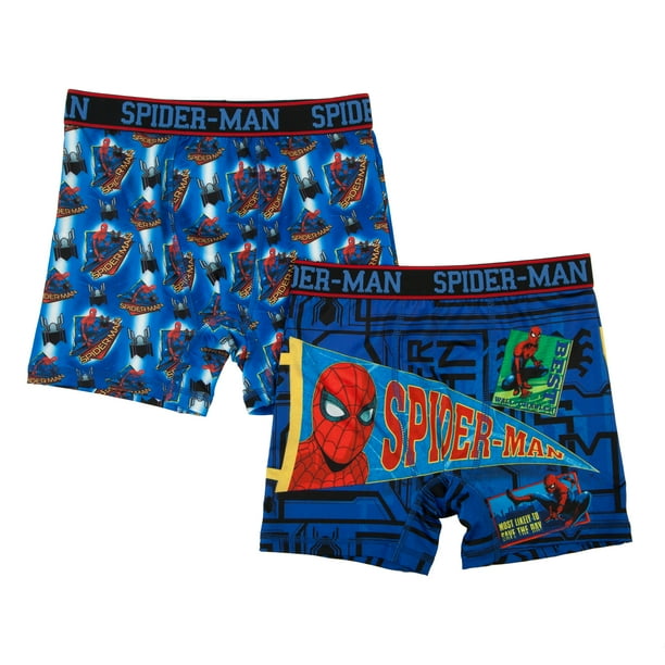 Spider-Man - Spiderman-marvel Spiderman Boys 2pk Boxer Brief 4 ...