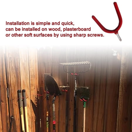 Y-shaped Screw-in Hook Set Wall-mounted Household Hook Kit 80 Pounds ...