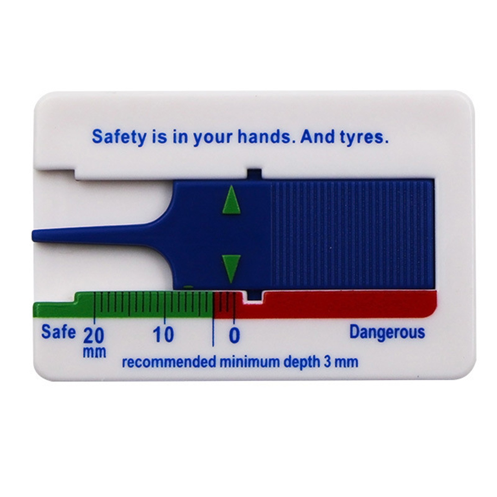 Plastic tire tread ruler 0-20MM vernier depth caliper tire tread depth ...