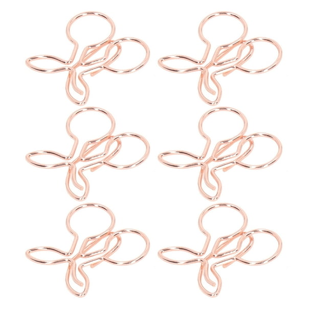 Paper Clips, Electroplating Rose Gold Office Supplies Metal Paper Clips ...