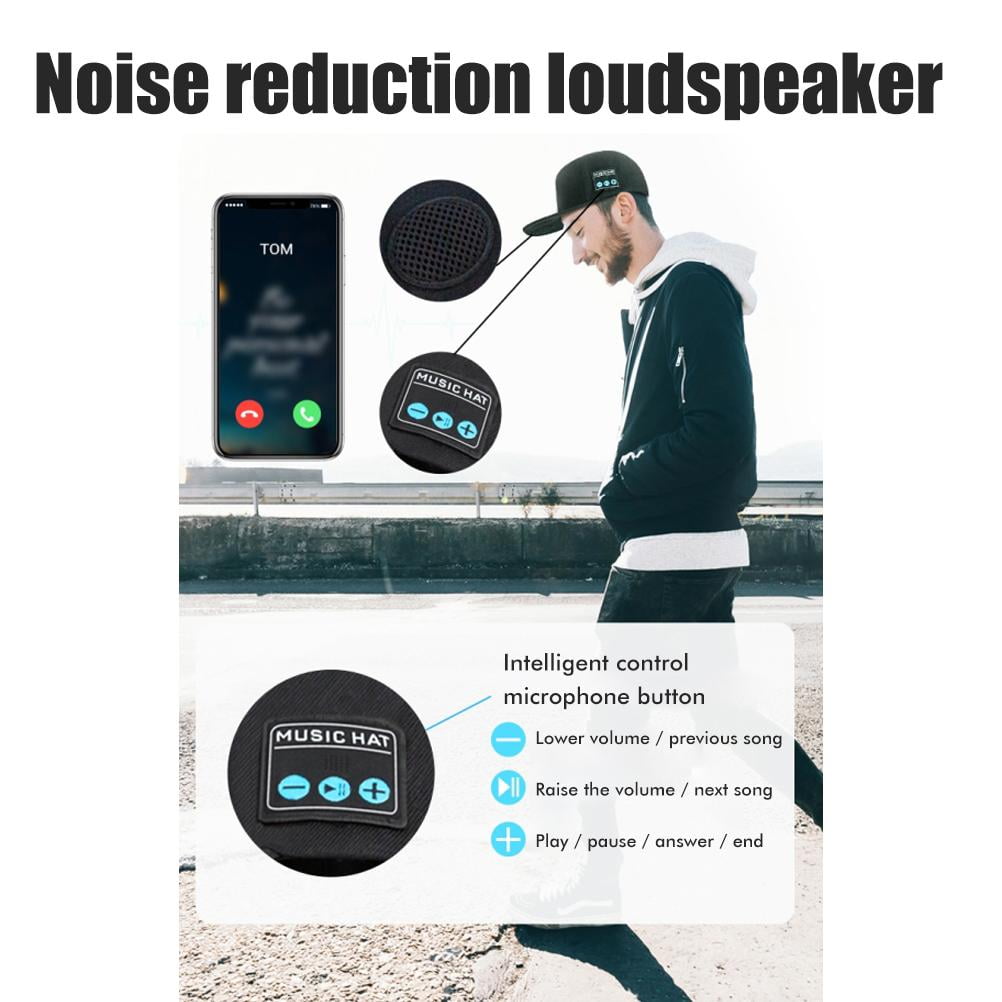 Click here for Unbranded Hat With Bluetooth Speaker Bluetooth 5.0... prices