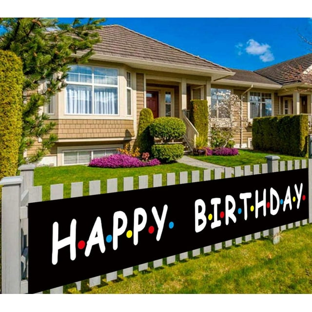 Large Friends TV Show Birthday Banner, Friends Theme Party Sign ...
