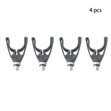 4 Pcs Tool Fishing Rod Rests U Shaped Aluminum Screw In Stand Carp ...