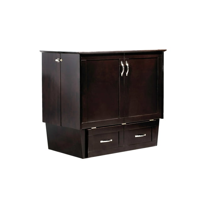 Madison Murphy Bed Chest with Charging Station & Coolsoft Mattress in ...