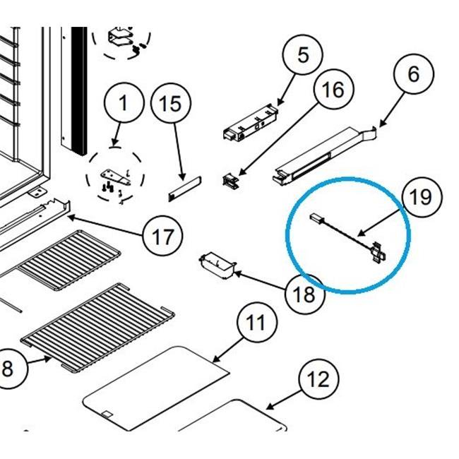 Norcold 638391 Replacement Thermistor Assembly for Polar N7, N8 & N10 ...