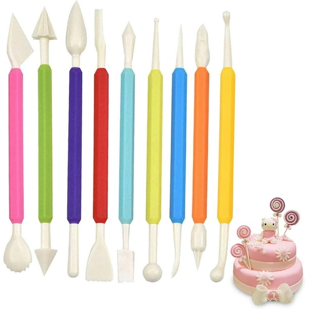 HAHADAXA 9 Pcs Cake Scraper Fondant Decorating Tool Icing Smoothe for ...