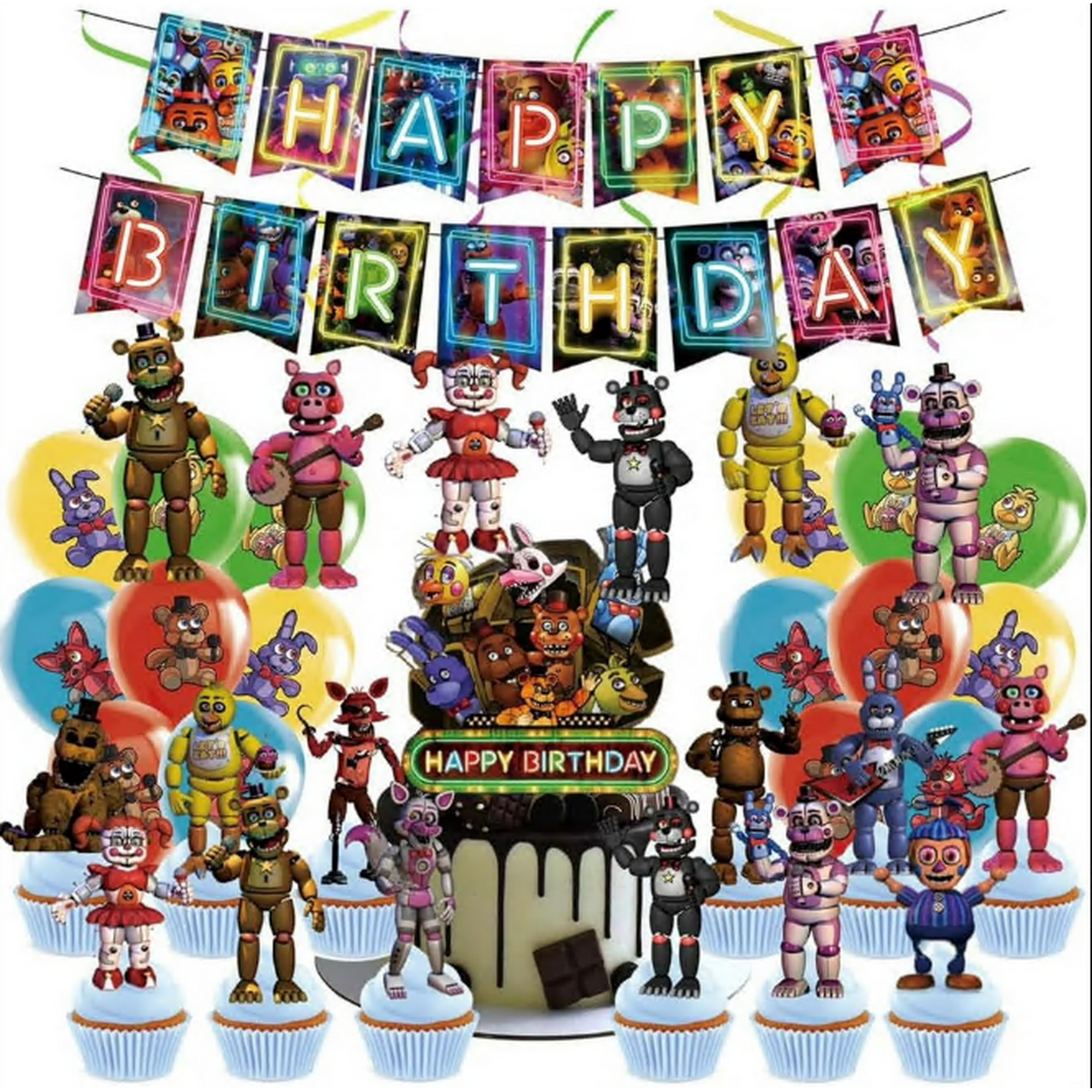 Click here for Matecam X1 Fnaf Game Five Night Balloon Birthday P... prices