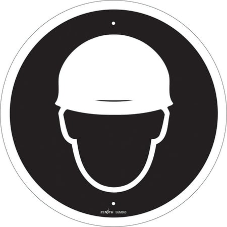 Hard Hat Protection Required CSA Safety Sign, 12" x 12", Plastic ...