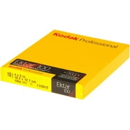 Kodak Kodak Ektachrome E100G Color Slide Film ISO 100, 4 x 5" Size, 10 ...