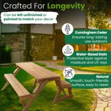 Convertible Outdoor Furniture: Interchangeable Wooden Picnic Table and ...