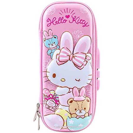 Hello Kitty Super Cute Pencil Bag Stationery Box with Code Lock 3D ...