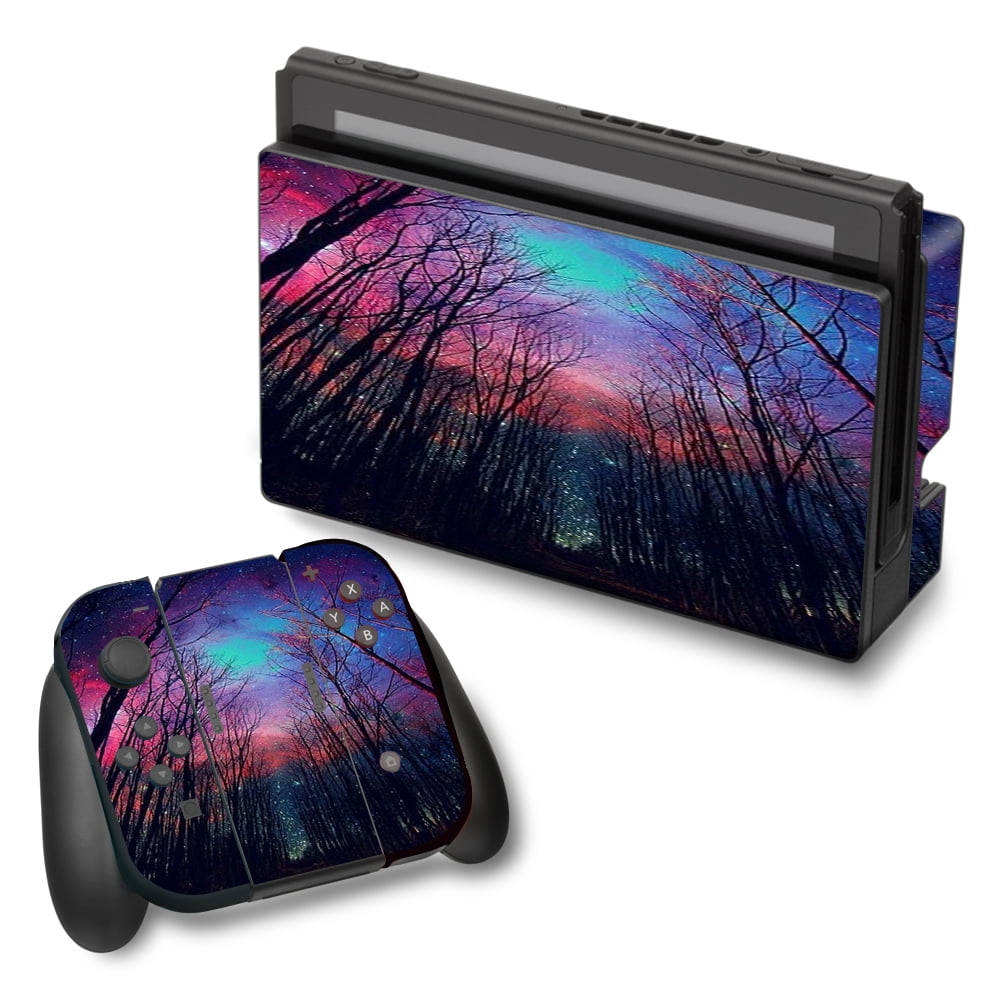 Skin Decal For Nintendo Switch Vinyl Wrap / Galaxy Sky Through Trees ...