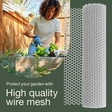 MAPORCH, Plastic Chicken Wire Fencing, White, 500gsm ABS Plastic ...