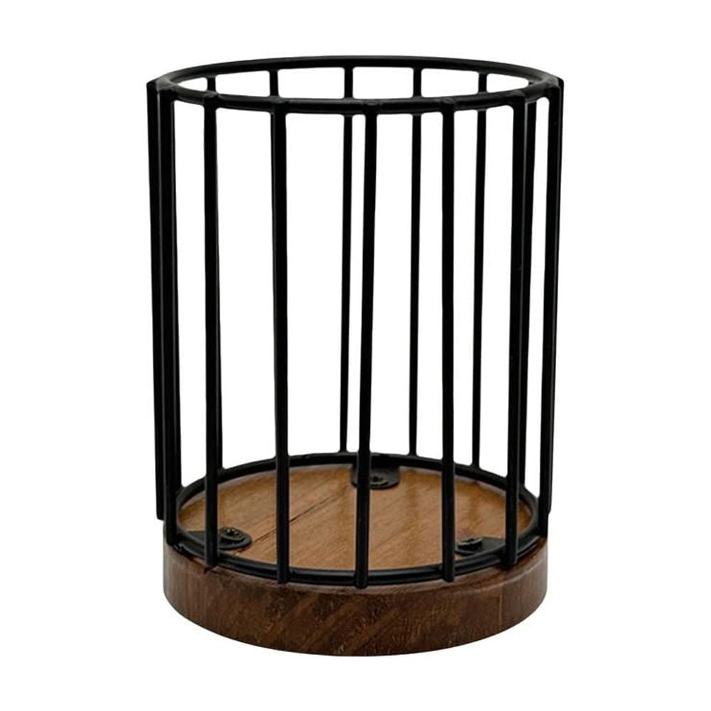 CAIROYAR Portavasos de madera de hierro para cocina, portavasos ...