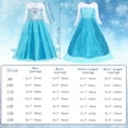 Jurebecia Elsa Costume Set for Girls, Princess Party Dress, Christmas ...