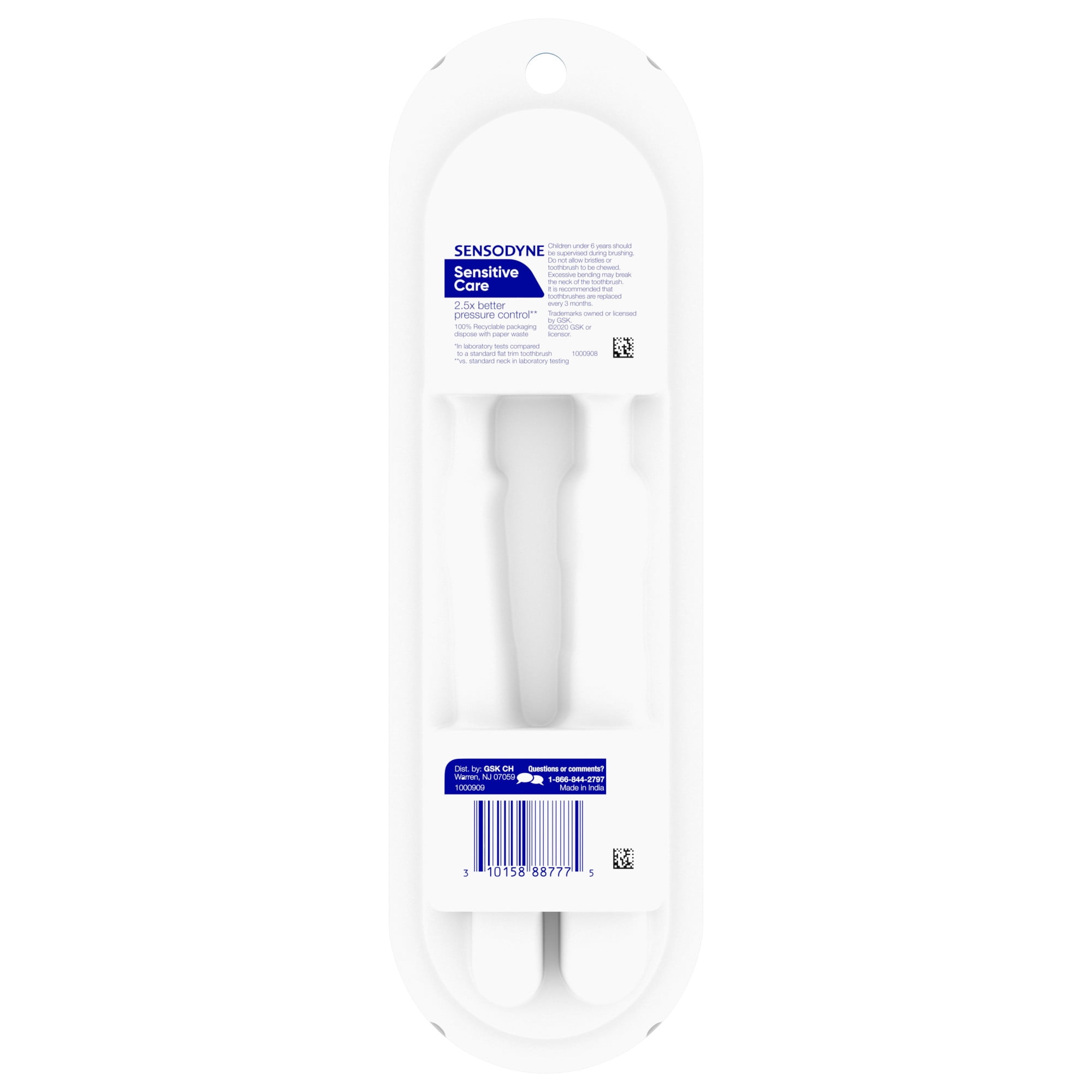 Sensodyne Sensitive Care Toothbrush, Soft, 2 Pack
