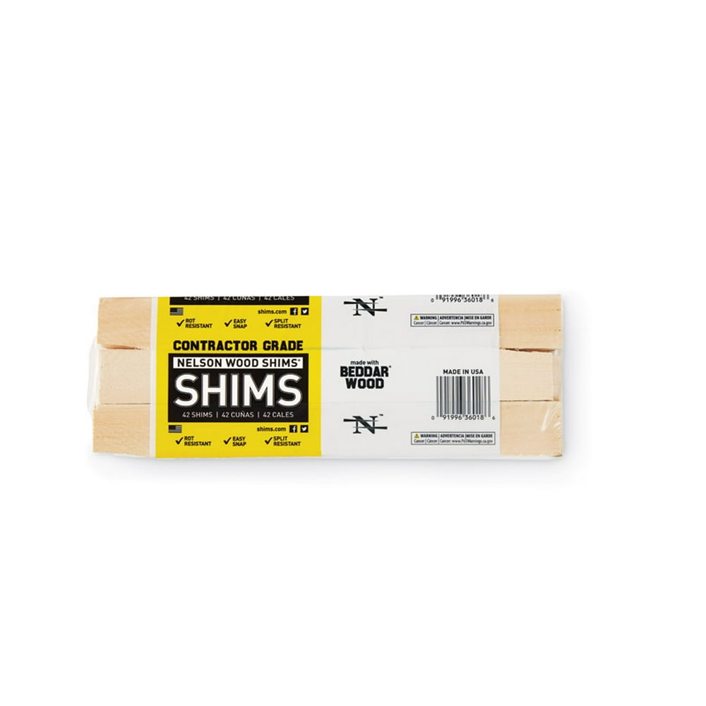 Nelson Wood Shims 12'' Contractor Bundle Wood Shims - Walmart.com ...