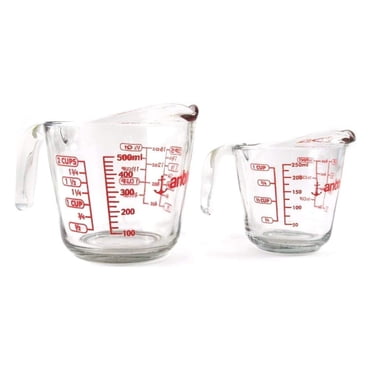 NutriChef 3 Piece Heat Resistant Borosilicate Glass Measuring Cup Set ...